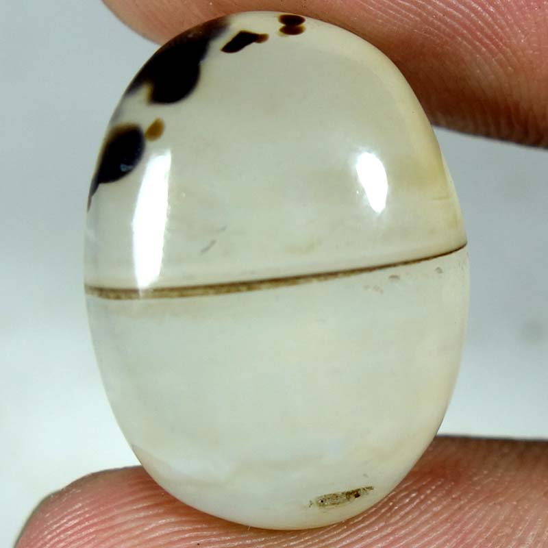 100% Natural Super Banded Agate Oval Shape Cab Loose Gemstone 21.70Cts ...