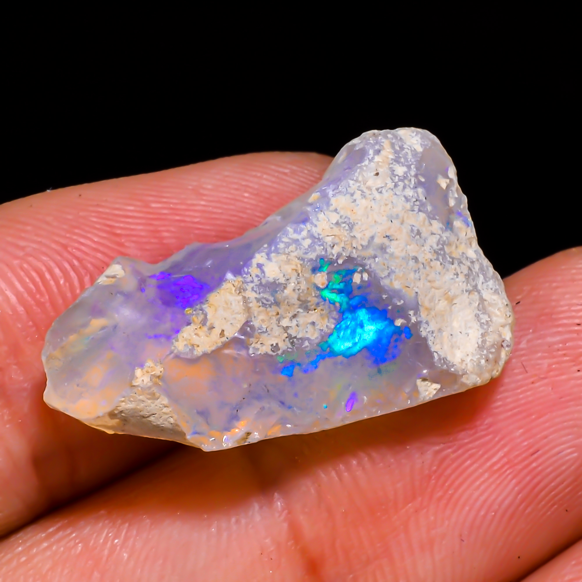 100% Naturale Etiope Opale Grezzo, di Fuoco Grezzo 11.75 KT 13x24x8 MM ...