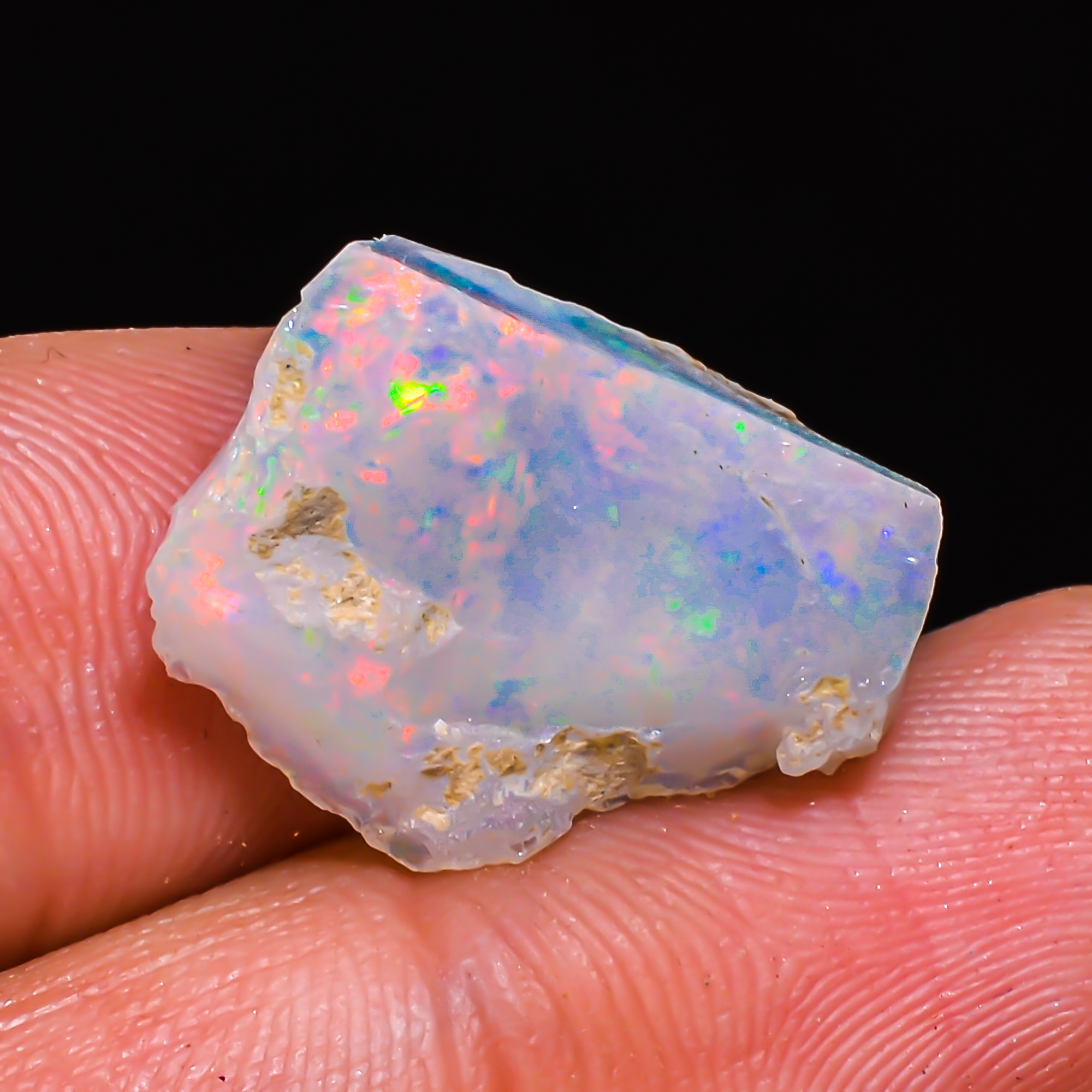 10.30 Cts Naturale Etiope Opale Grezzo Gioco Di Colore Welo 14x19x8 MM ...