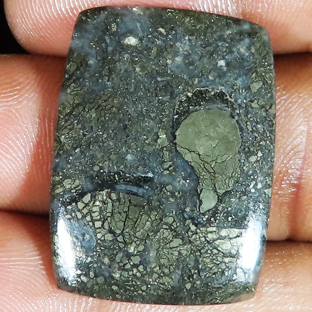 30.35 Ct 100% Natural Marcasite Cushion Cabochon Loose Gemstone 21x29x4 ...